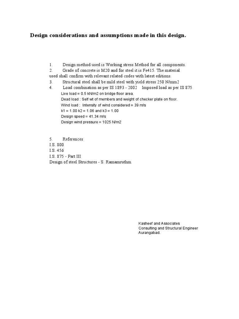 Steel Truss Bridge Design Overview | PDF | Deep Foundation | Structural ...