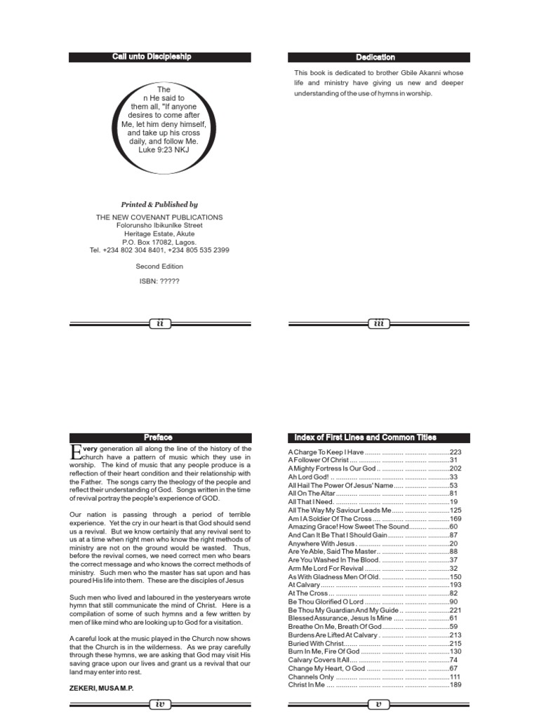 Discipleship Hymn Book 2nd Edition | PDF | Thou | Jesus