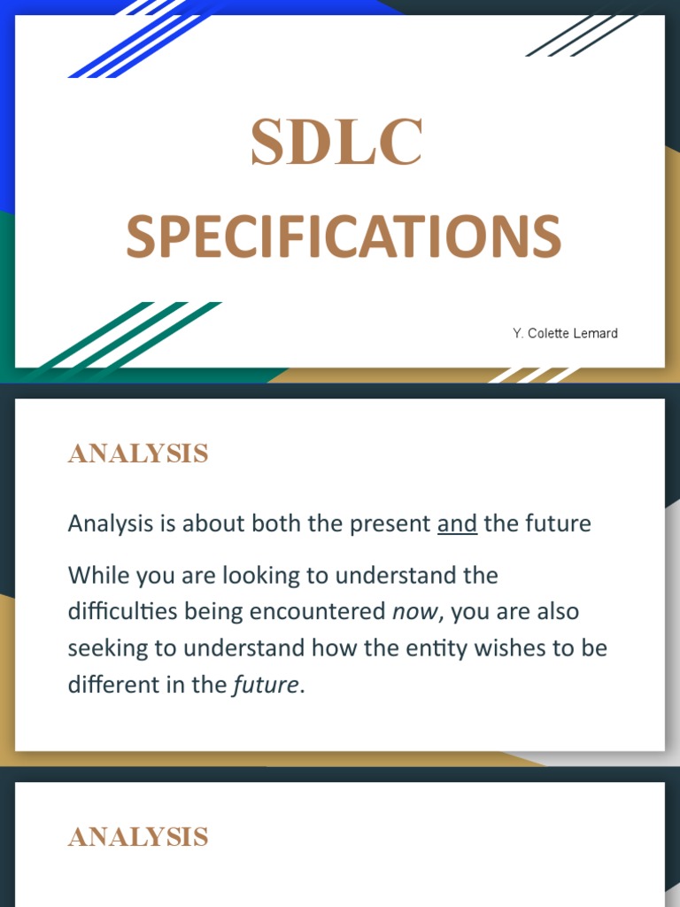 Sdlc System Specifications Pdf Software Specification Technical Standard