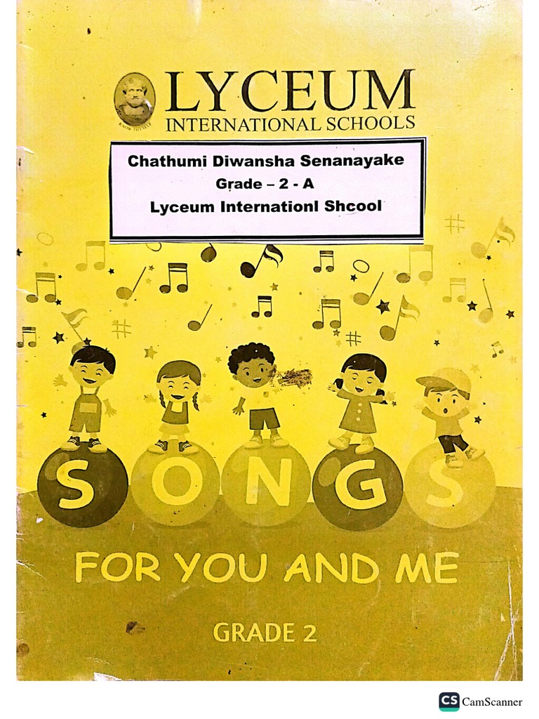 Lyceum Song Book 2 | PDF