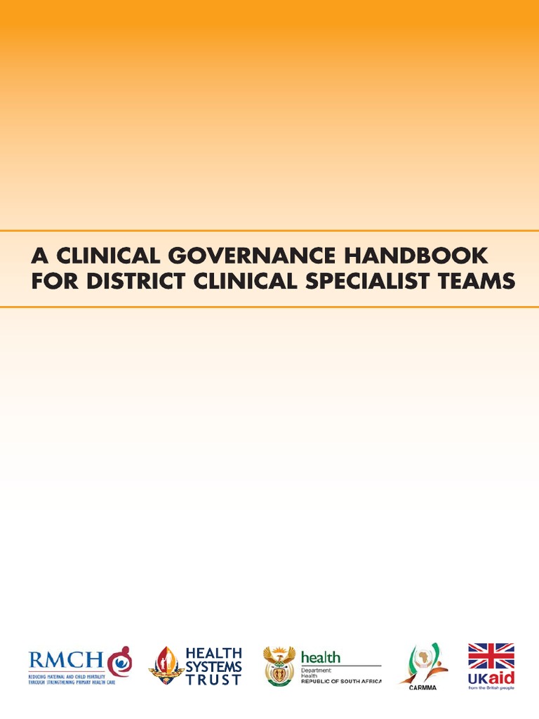 Clinical Governance Handbook for DCSTs | PDF | Health Care | Health ...