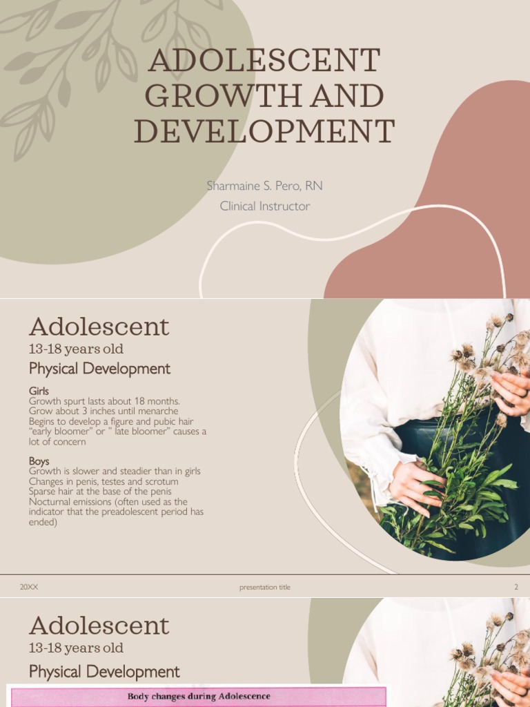 Adolescent Growth and Development | PDF