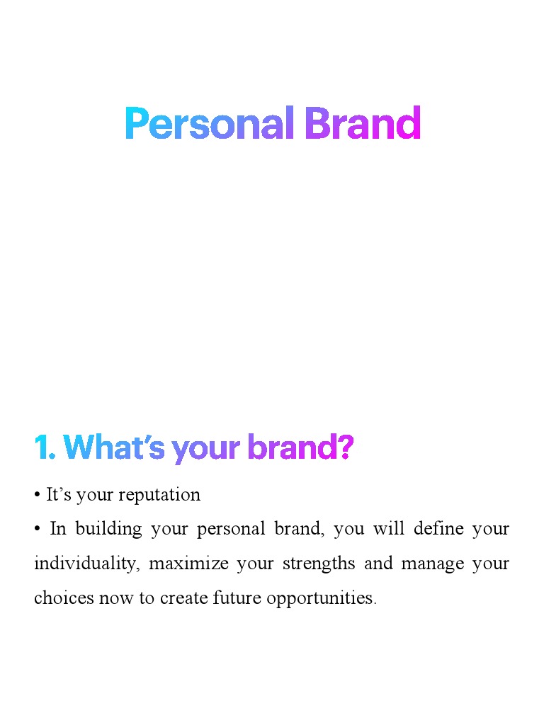 Build Your Personal Brand | PDF | Storytelling | Social Media