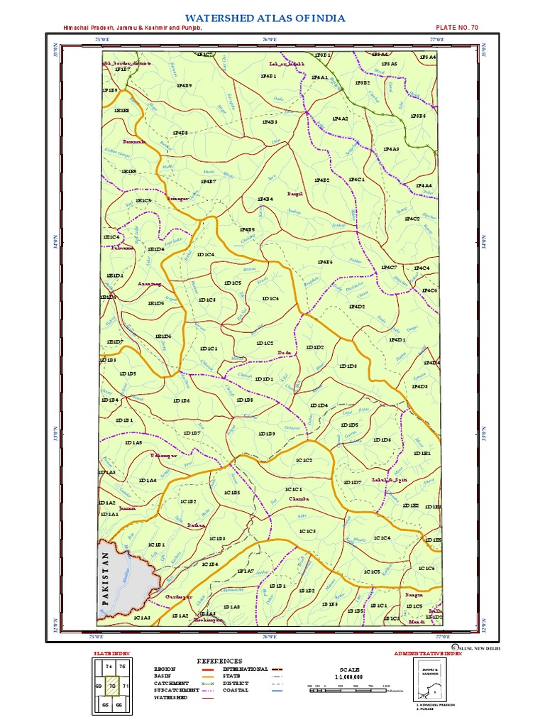 Watershed Atlas of India: Himachal Pradesh, Jammu & Kashmir and Punjab ...