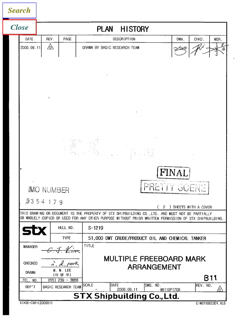 B11 Multiple Freeboard Mark Arrangement | PDF | Ships | Shipping