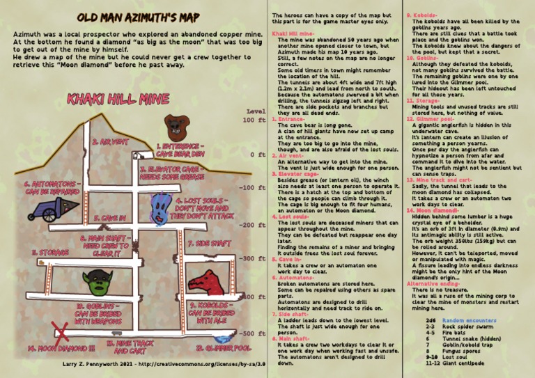 Old Man Azimuth - S Map by Larry Z. Pennyworth | PDF