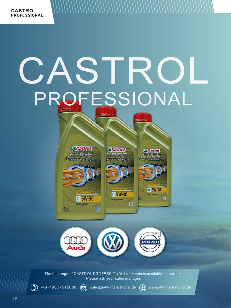 Castrol Professional | PDF | Motor Oil | Motor Vehicle
