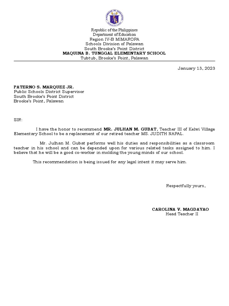 Recoomendation Letter | PDF