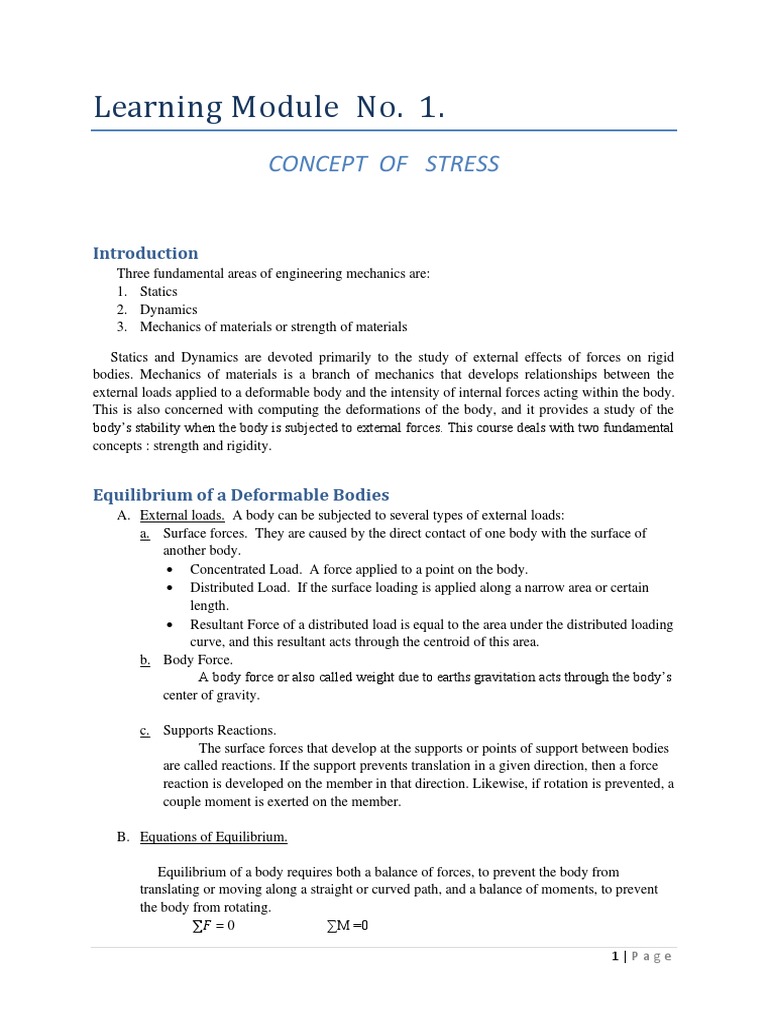Module 111 | PDF | Stress (Mechanics) | Torque