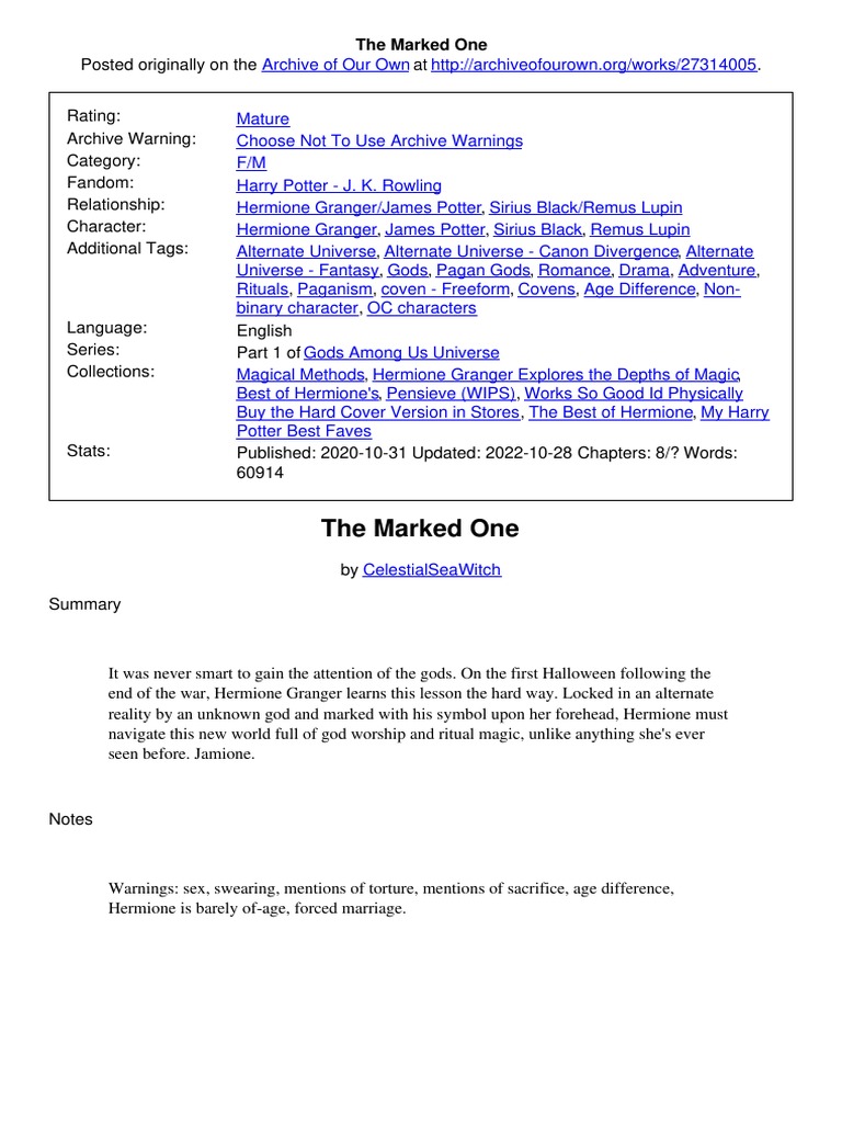 The Marked One | PDF