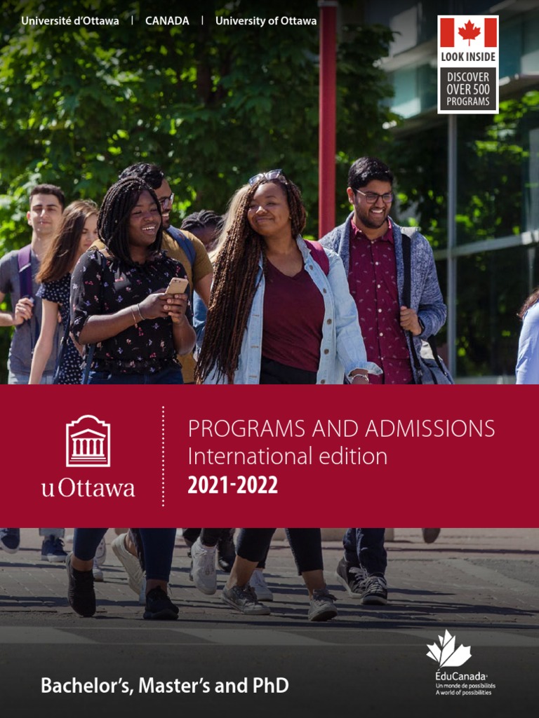 UOttawa Brochure 21 | Download Free PDF | Cost Of Living | University And College Admission
