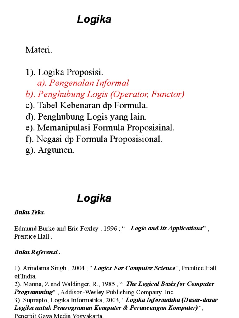 Logika 1 | PDF | Komputer