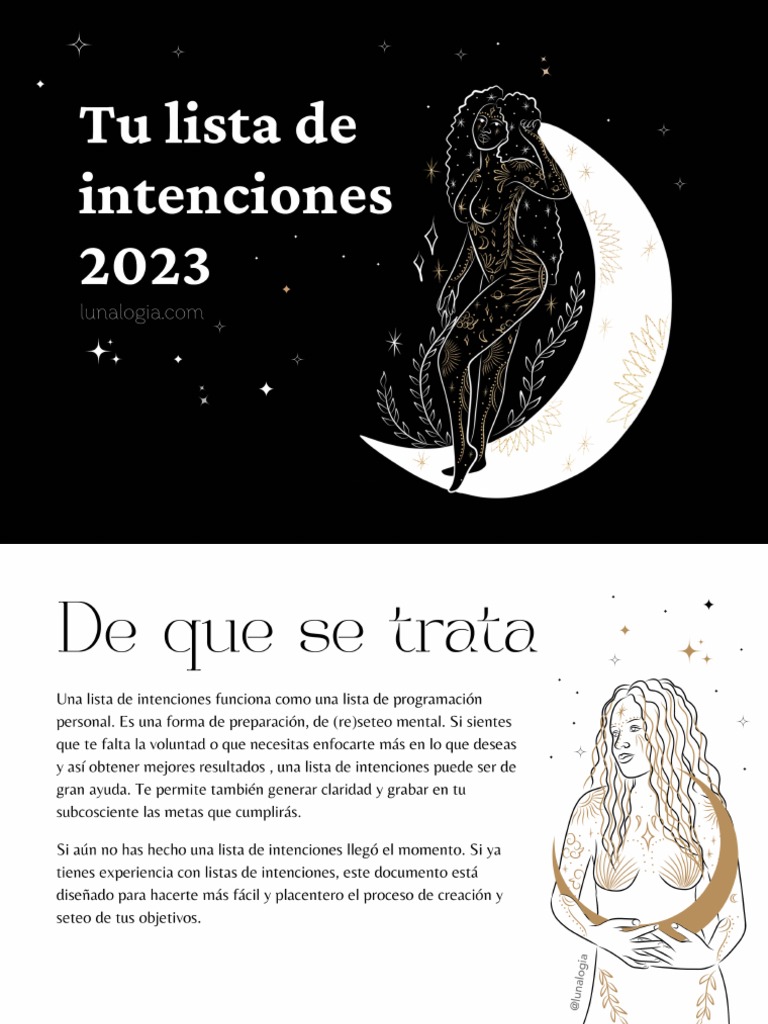 Lista de Intenciones-2023 | PDF