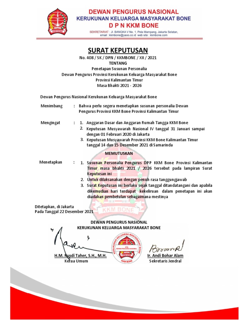 SK DPP KKM Bone 2021-2026 | PDF