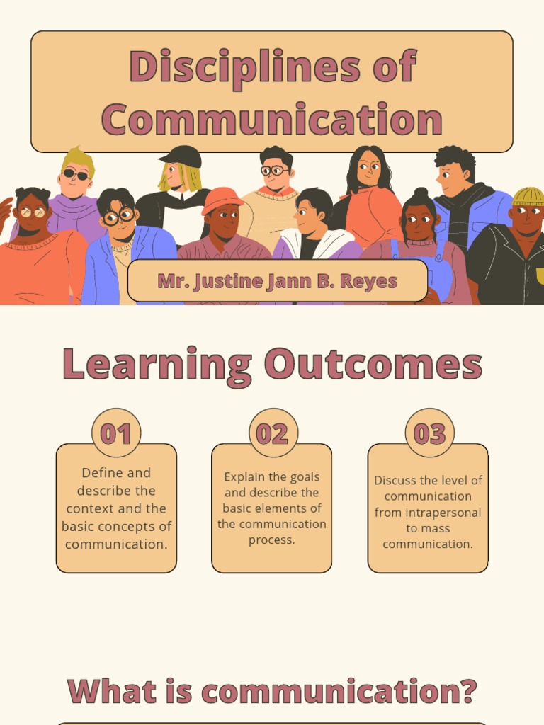 Disciplines of Communication | PDF