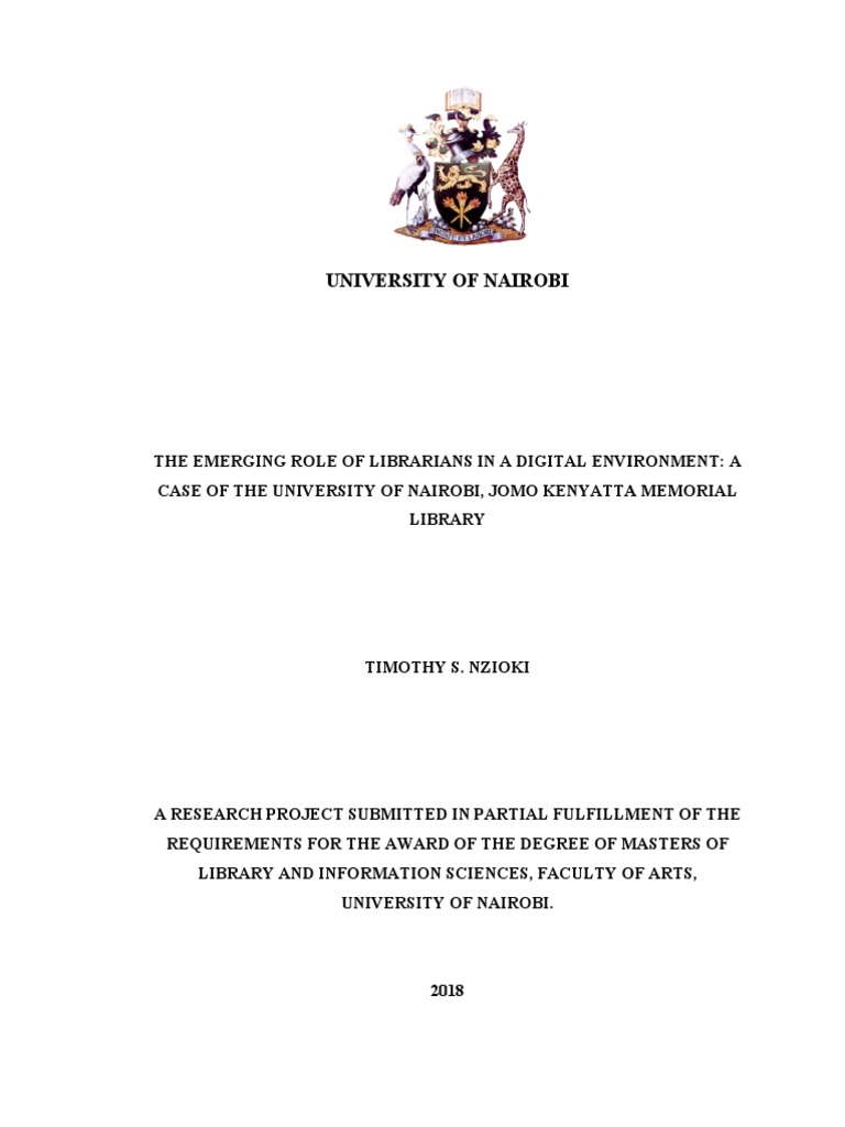 The Emerging Role of Librarians in a Digital Environment: A Case Study ...