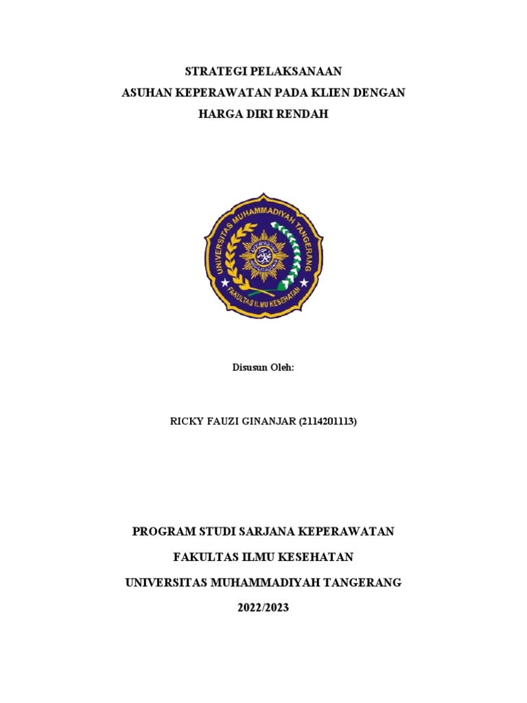 SP Harga Diri Rendah Kronis | PDF