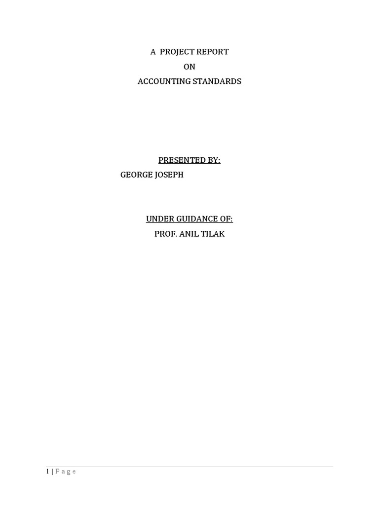 Accounting Standard 1 | Download Free PDF | Going Concern | Financial Statement