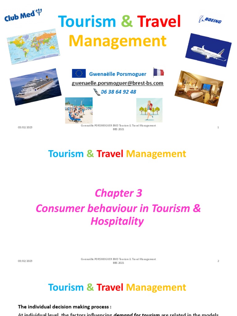 Tourism Consumer Behavior Guide | PDF | Consumer Behaviour | Behavior