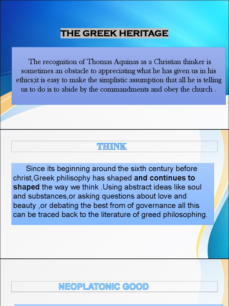 The Greek Heritage . | PDF | Philosophical Movements | Metaphysics