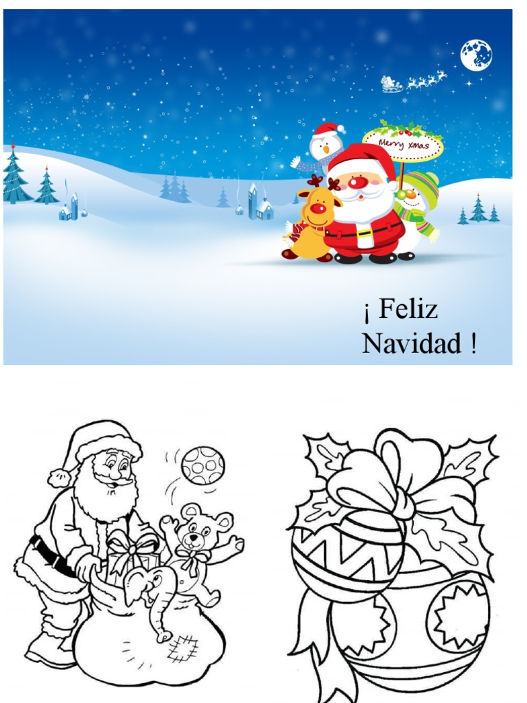 Libro para Colorear Navidad | PDF