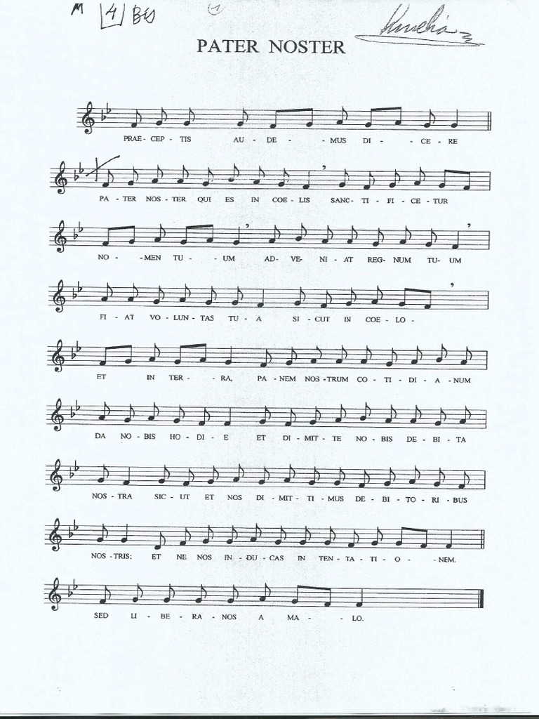 Pater Noster Gregoriano | PDF