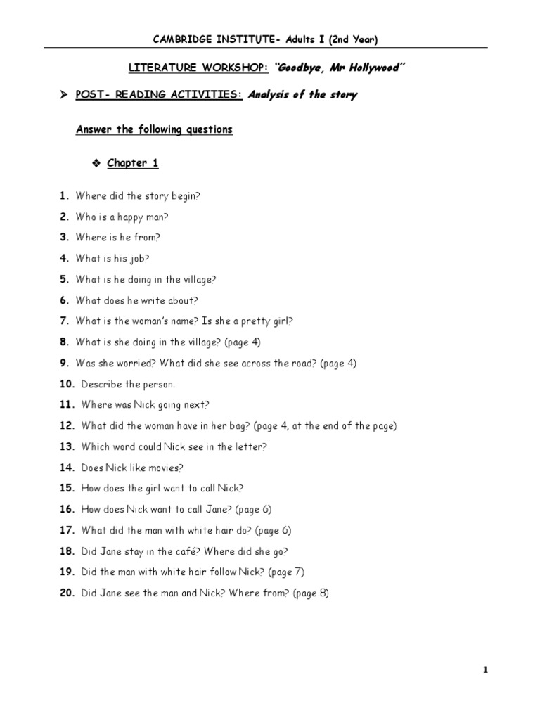 Questions Chapters 1-3 | PDF