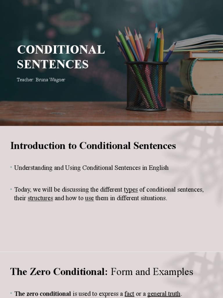 Conditional Sentences | PDF | Linguistics | Grammar