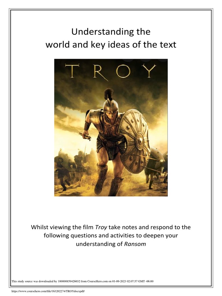 Troy PDF | PDF | Hector | Achilles
