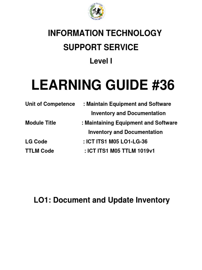 UC6 Maintain Equipment and Software Inventory and Documentation | PDF | Operating System ...