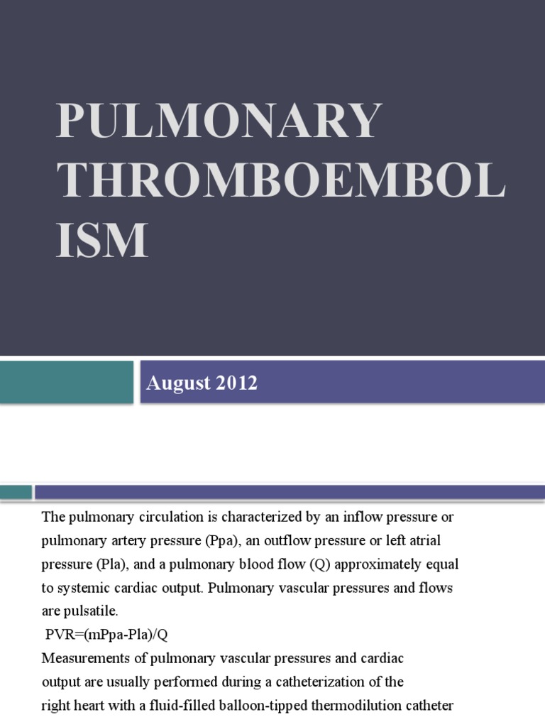 Pte Abnet | PDF | Thrombosis | Cardiovascular System