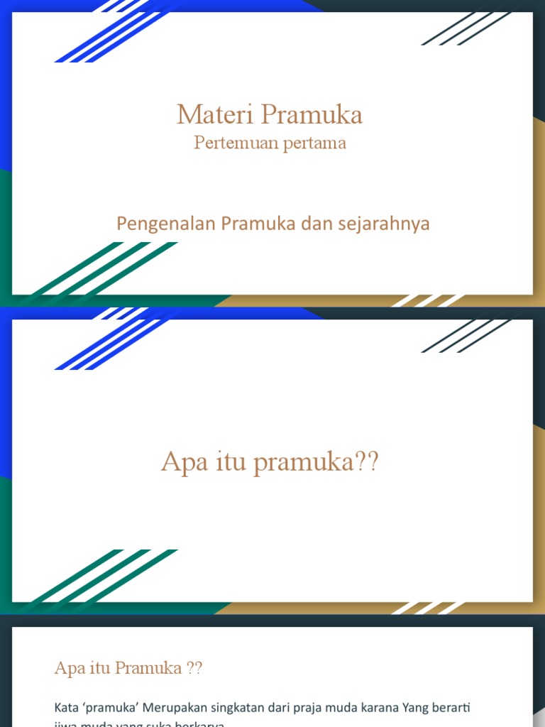 Materi Pengenalan Pramuka Dasar | PDF | Agama & Spiritualitas