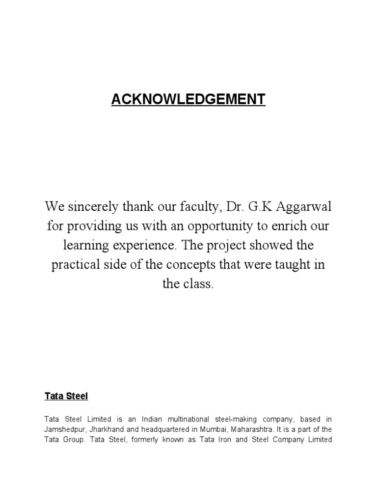 Group No. 8 - Steel - TATA Steel | PDF