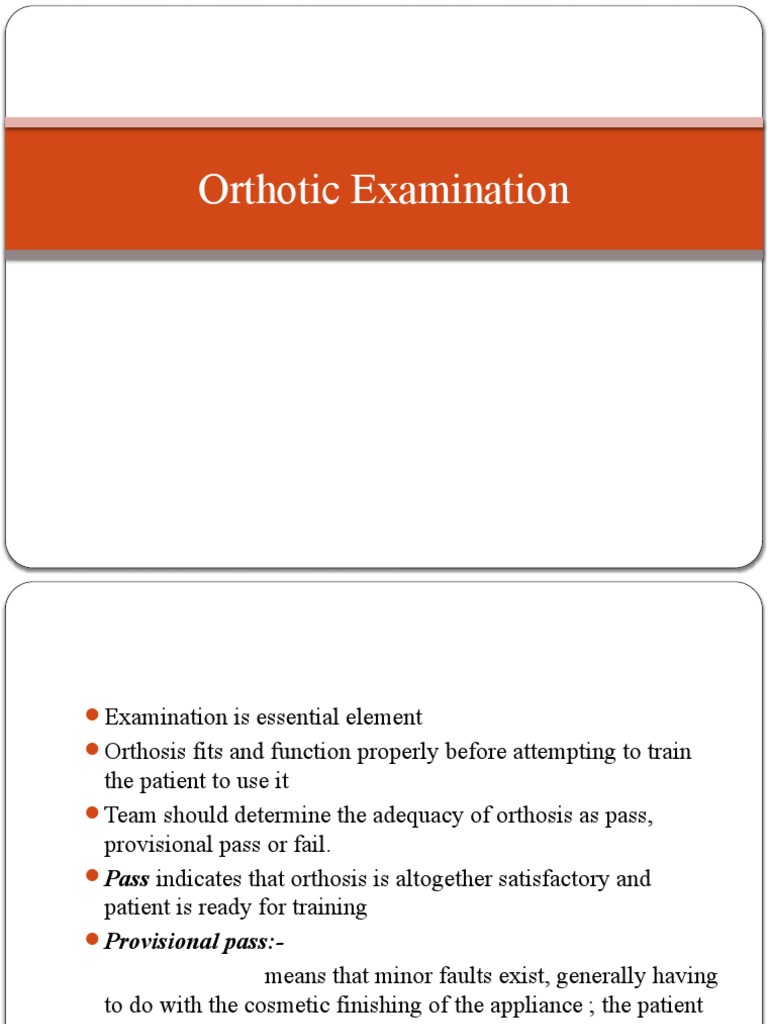Orthotic Examination | PDF | Anatomical Terms Of Motion | Foot