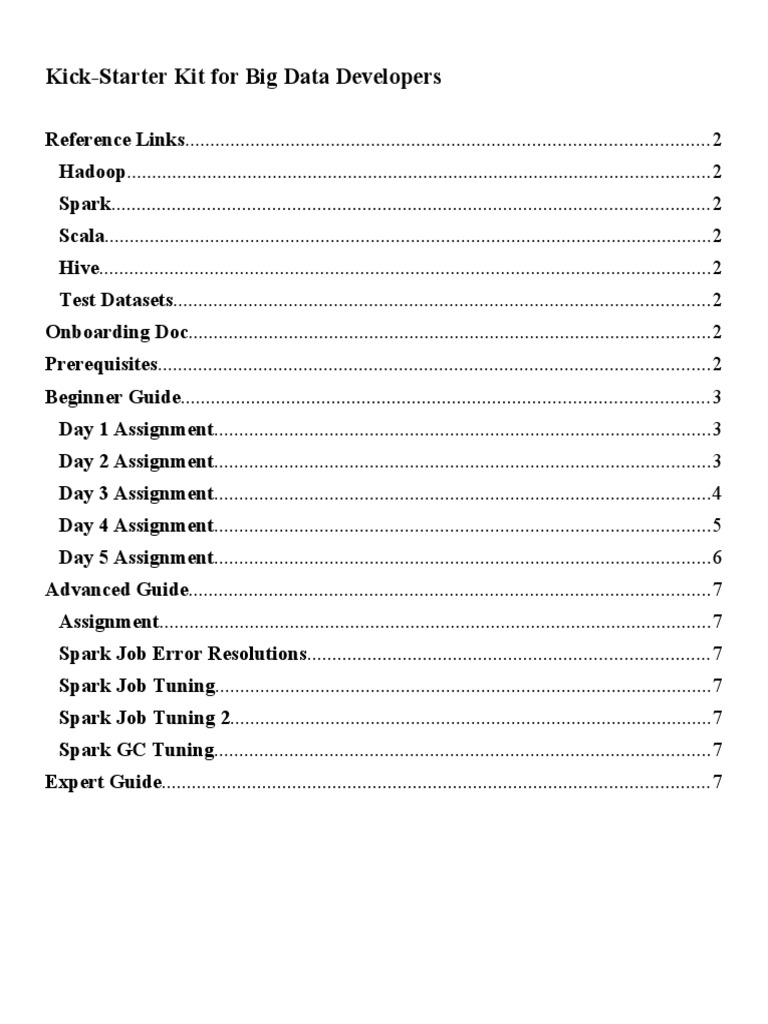 Big Data Devs: Kick-Starter Kit | PDF | Computer Architecture | Computer Engineering