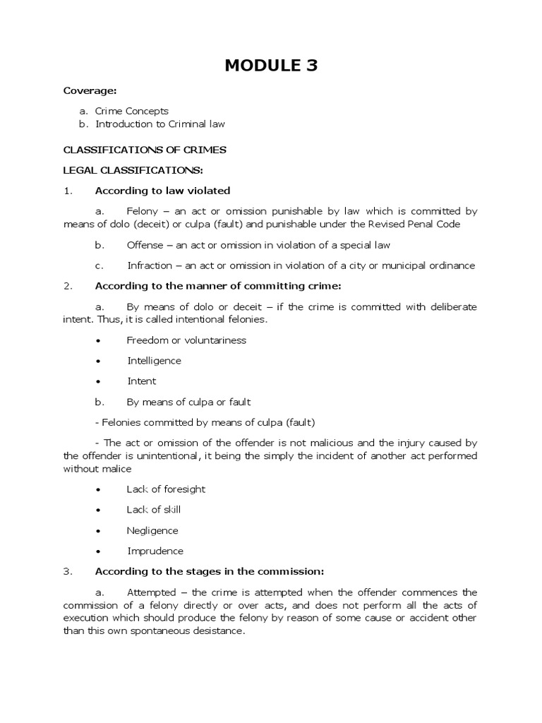 Module 3 | PDF | Id | Crimes