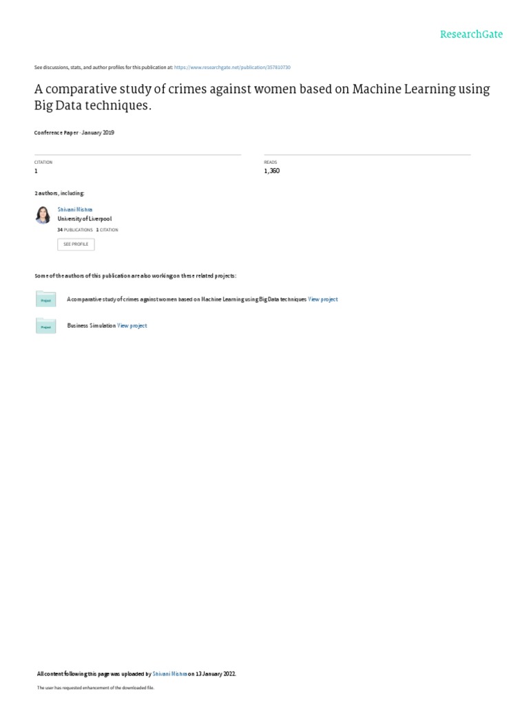 PIC-2019 Paper 161 Female Crime Data | PDF | Cluster Analysis | Python ...