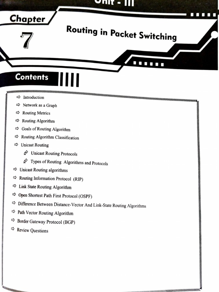 3rd Unit Part 2 From Skyward Text Book Pdf Routing Computer Network 