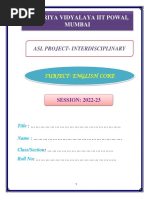 Class 12 - English Project | PDF