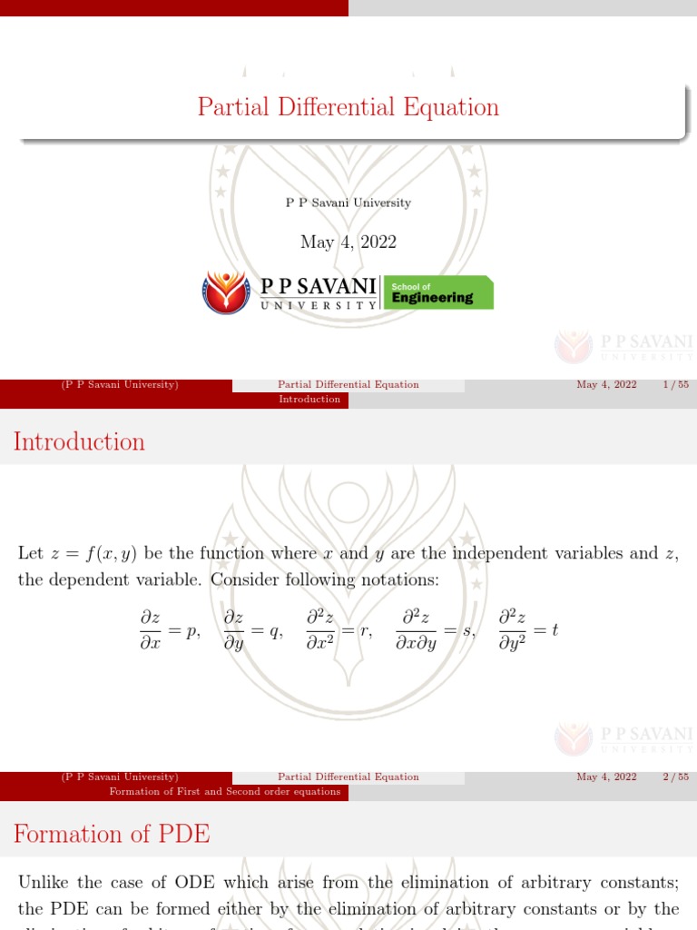 Unit 2 PDE | PDF | Partial Differential Equation | Differential Equations