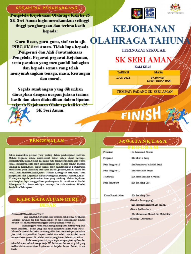 Buku Program Sukan Tahunan 2022 Pdf