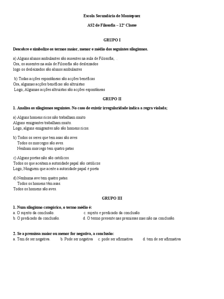 12a Classe AS2 - 1 T | PDF