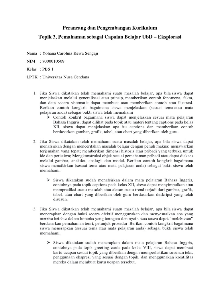 Topik 3 - Eksplorasi - Perancang Dan Pengembangan Kurikulum | PDF