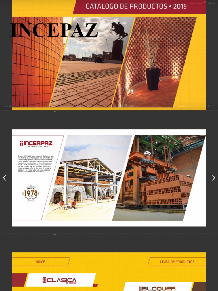Catalogo de Incerpaz | PDF
