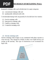 Cantilever Retaining Wall Design Guide | PDF | Weight | Force