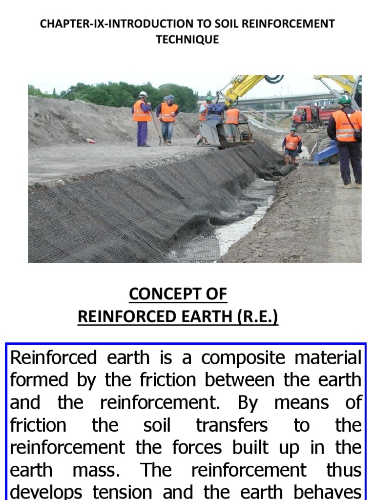 Chapter-Ix - Introduction To Soil Reinforcement Technique | PDF ...