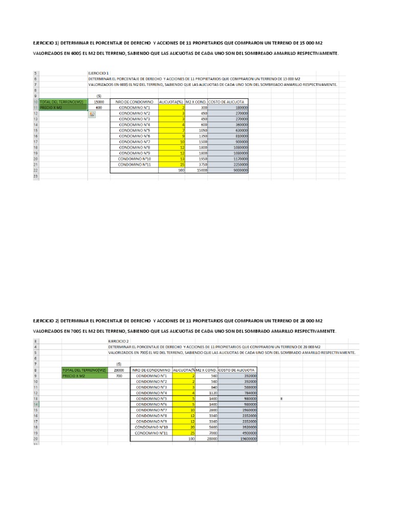 Ejercicio Propuestos 1 y 2 de Peritajes Semana 7 | PDF