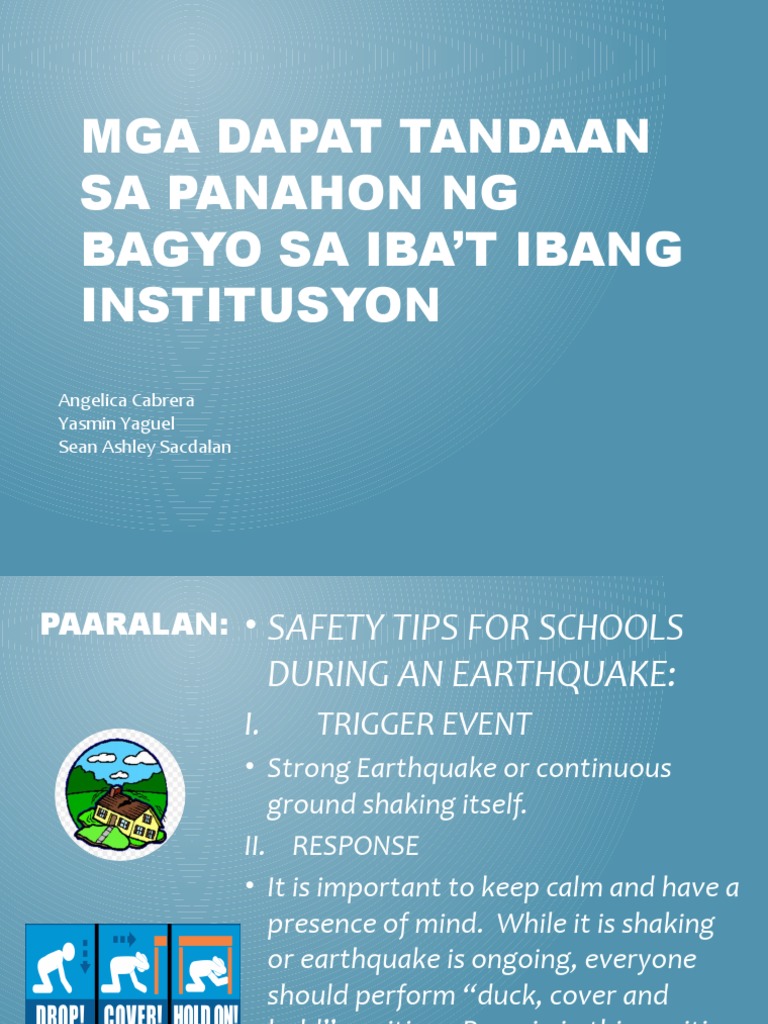 AP REPORT 10 Mga Dapat Tandaan Sa Panahon NG Bagyo Sa Ibat Ibang ...