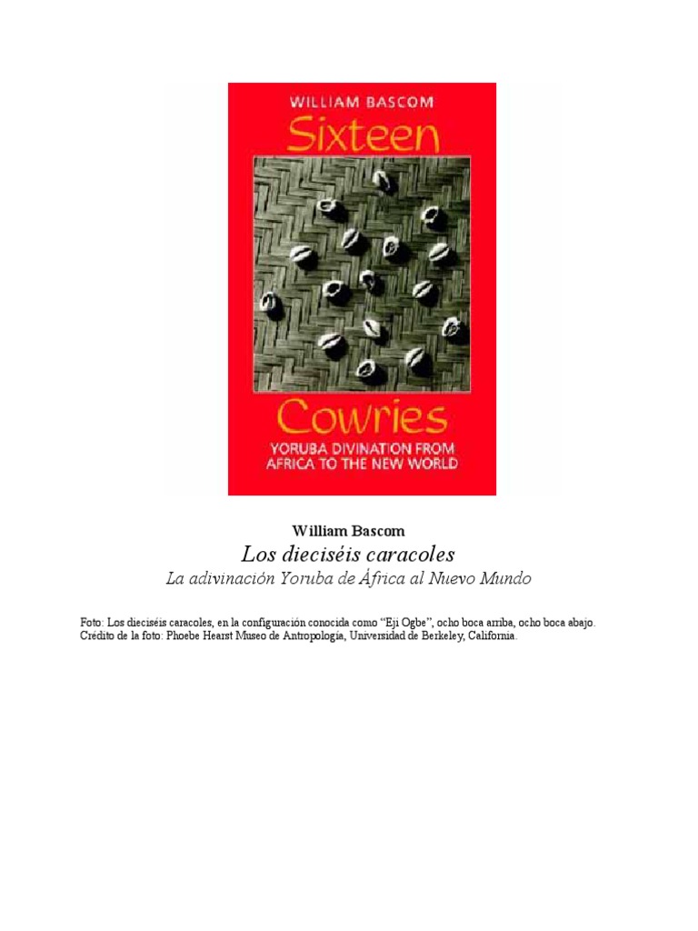Sixteen Cowries William Bascom | PDF
