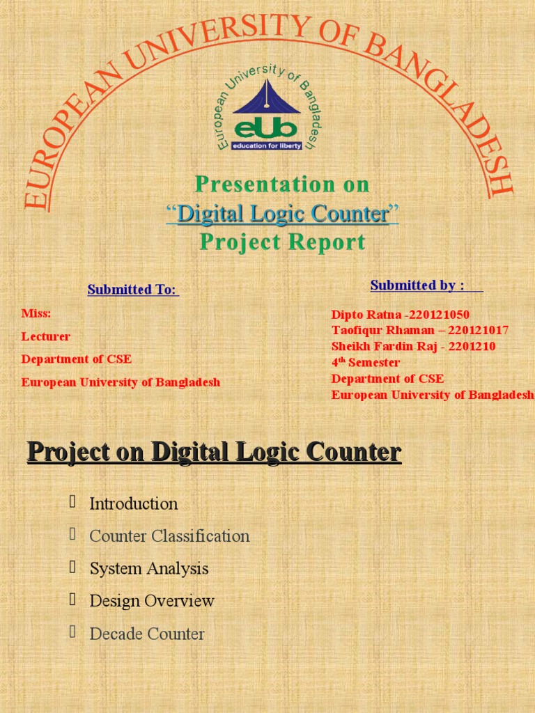 Digital Logic Counter | PDF | Electronics | Signal Processing